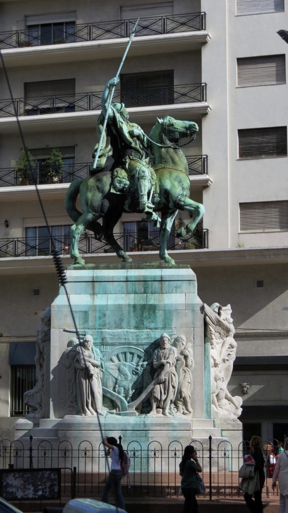 Equestrian statue of Gaucho in Montevideo Uruguay