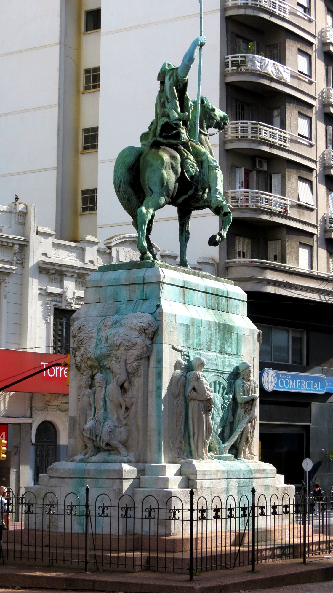 Equestrian statue of Gaucho in Montevideo Uruguay