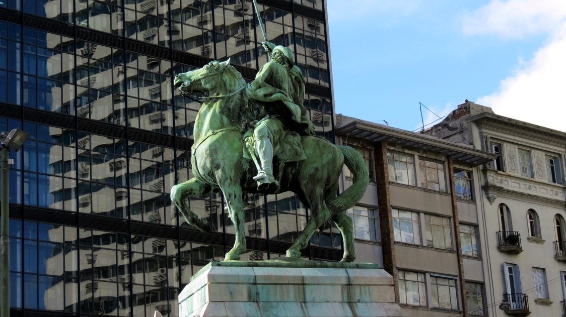 Equestrian statue of Gaucho in Montevideo Uruguay