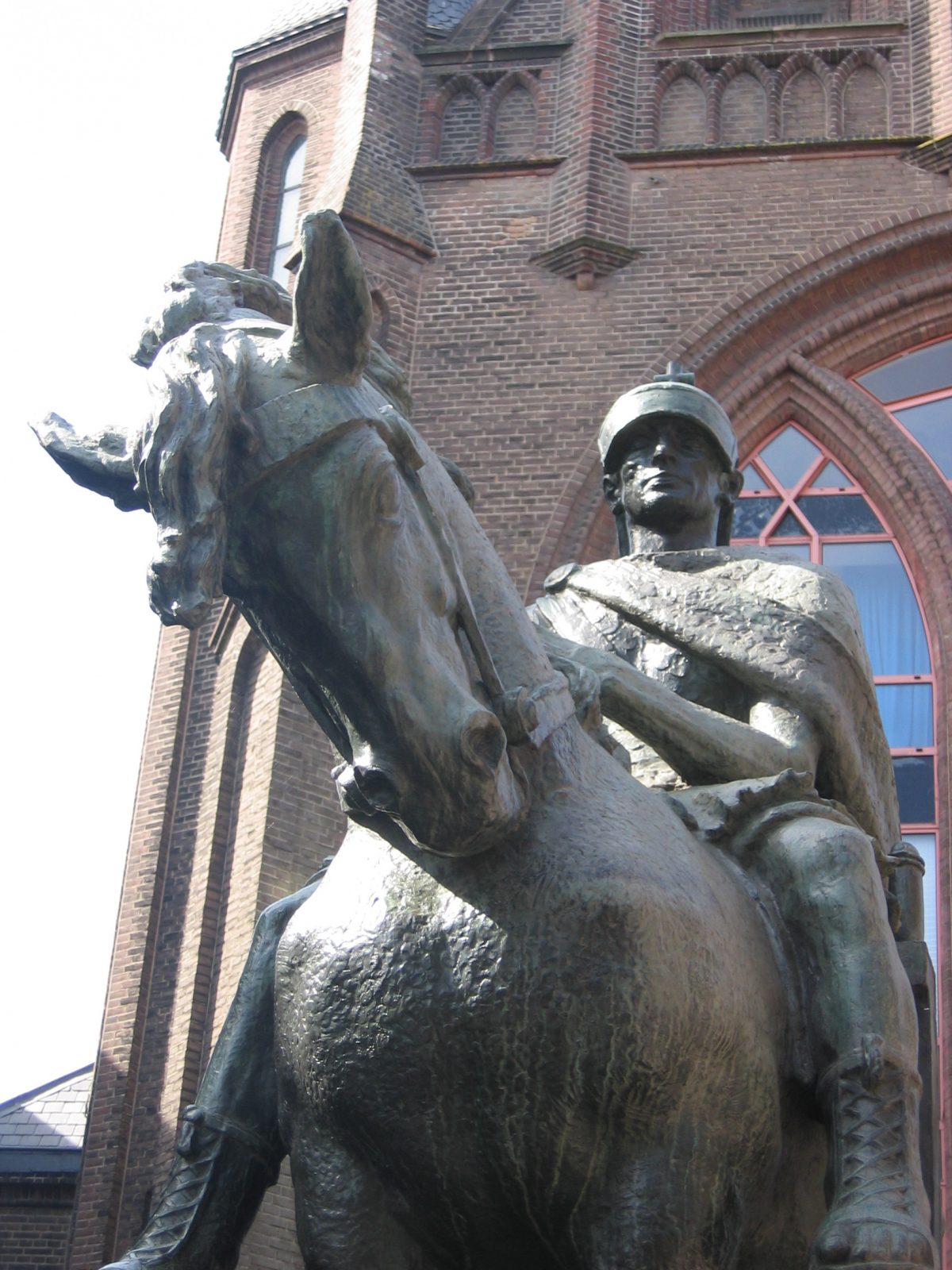Equestrian statue of Saint Martin in Utrecht Netherlands