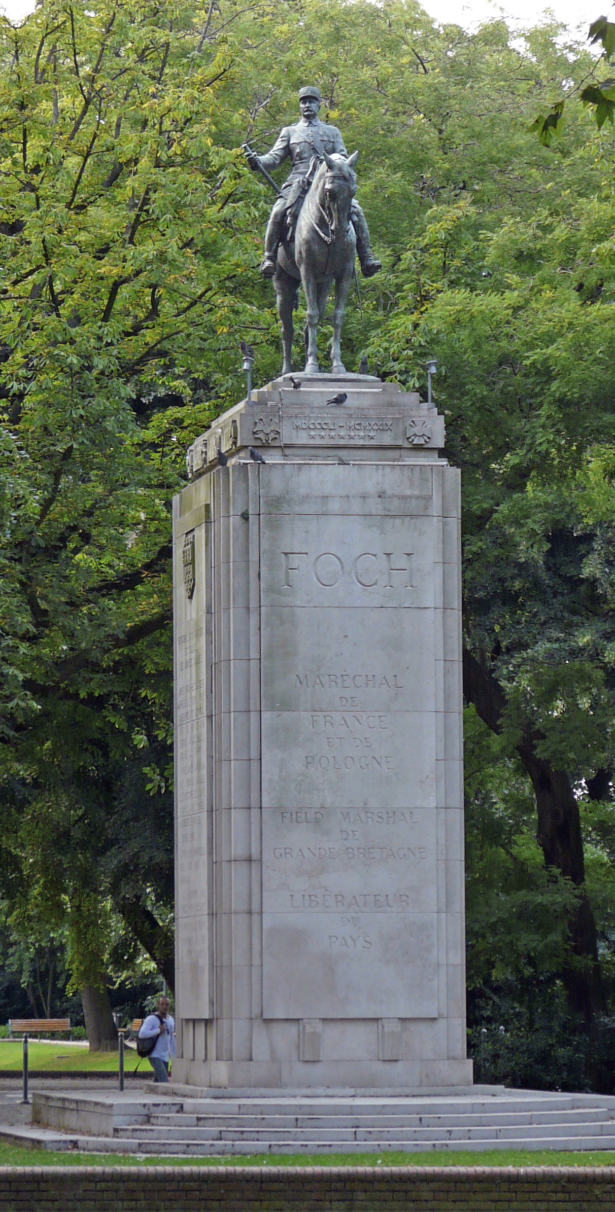 Equestrian statue of Ferdinand Foch in Lille France