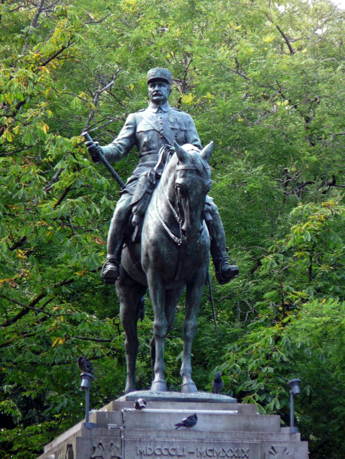 Equestrian statue of Ferdinand Foch in Lille France