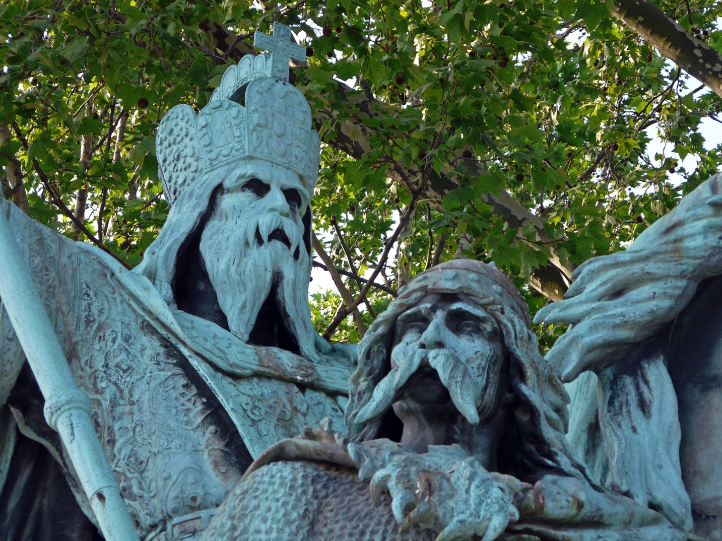 Equestrian statue of Charles the Great in Paris France