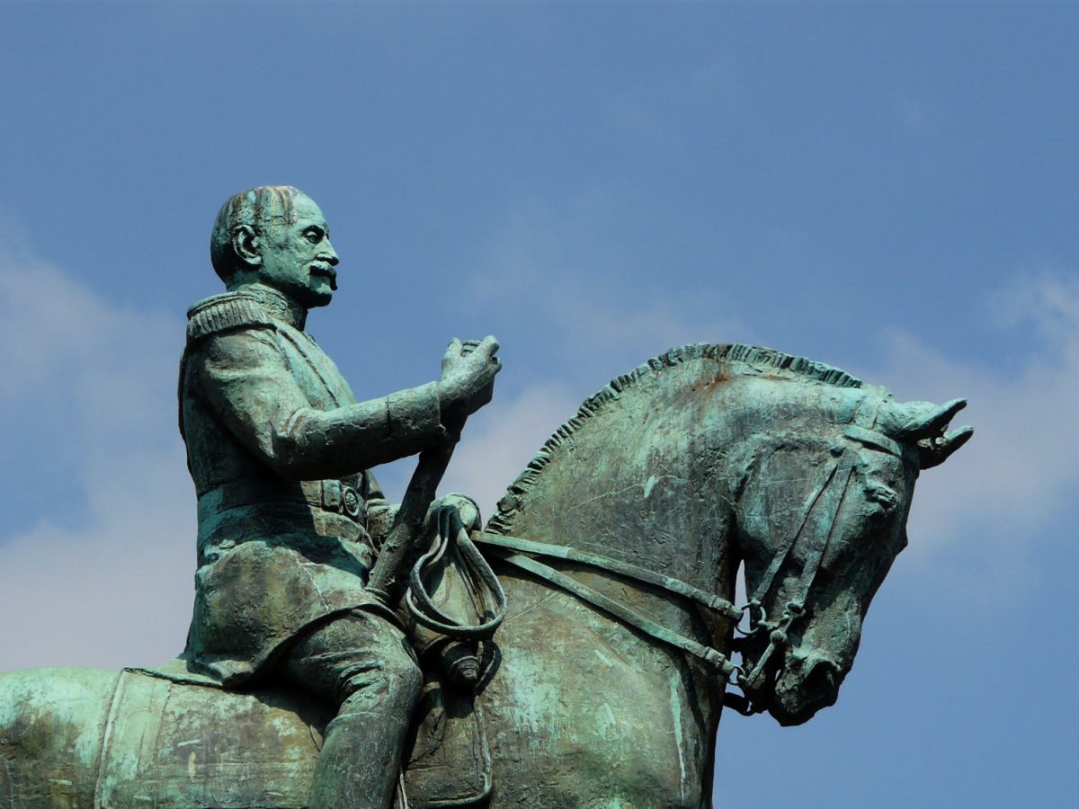 Equestrian statue of Ferdinand Foch in Paris France