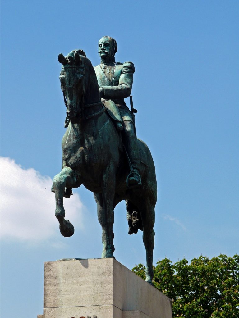 Equestrian statue of Ferdinand Foch in Paris France