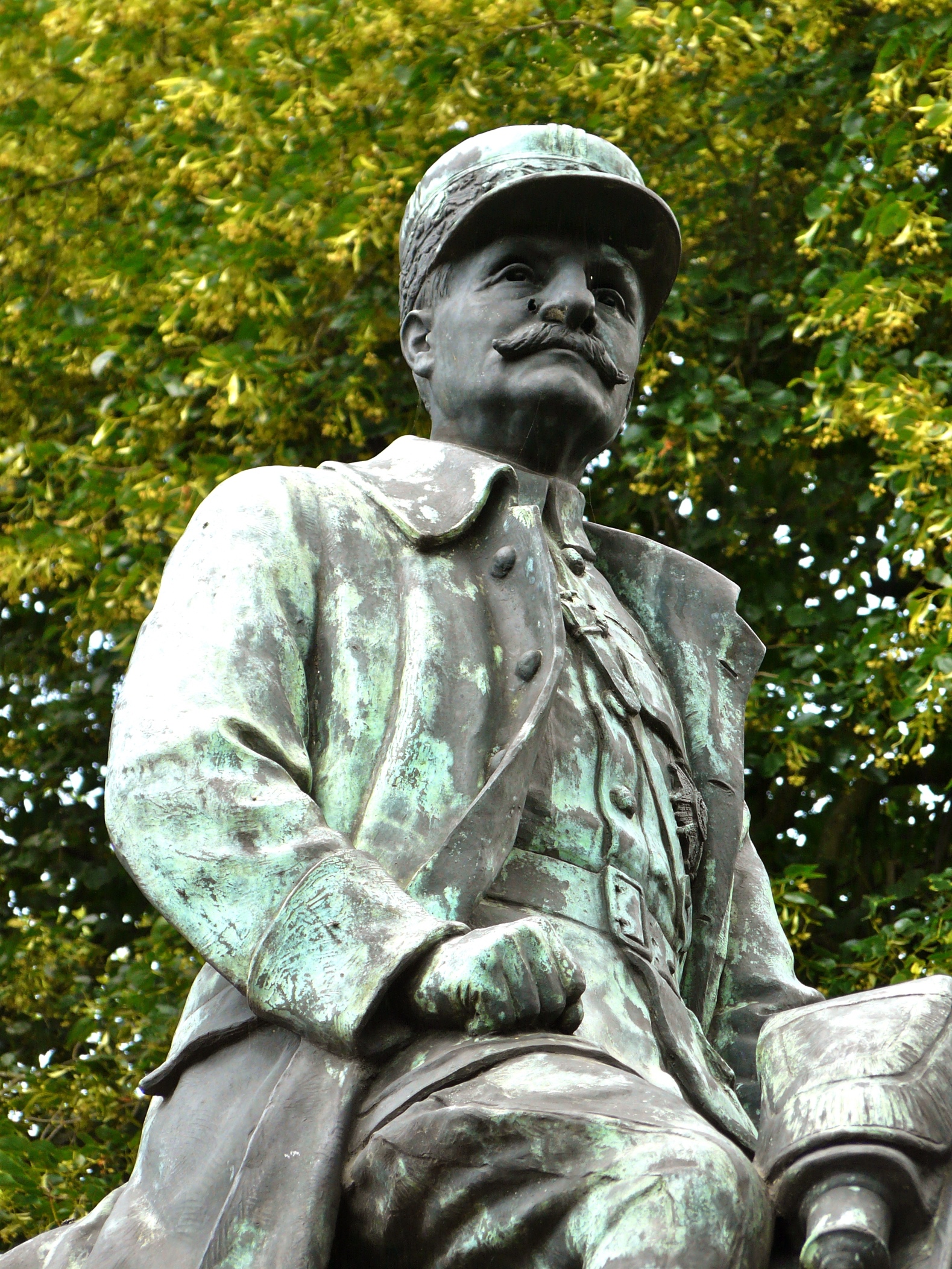 Equestrian statue of Ferdinand Foch in Cassel France