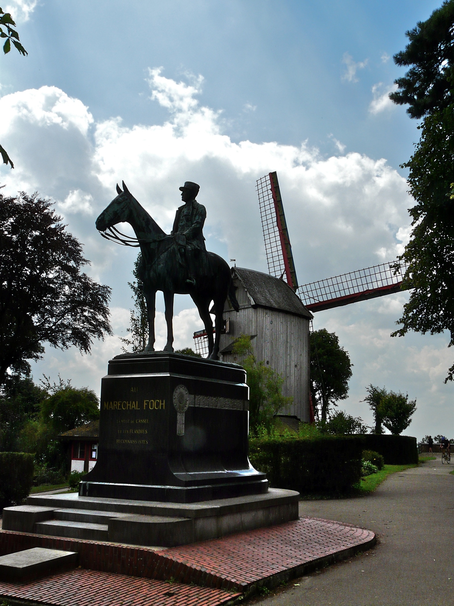 Equestrian statue of Ferdinand Foch in Cassel France