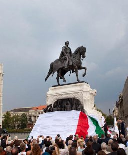 Equestrian statue of Gyula Andrássy in Budapest Hungary