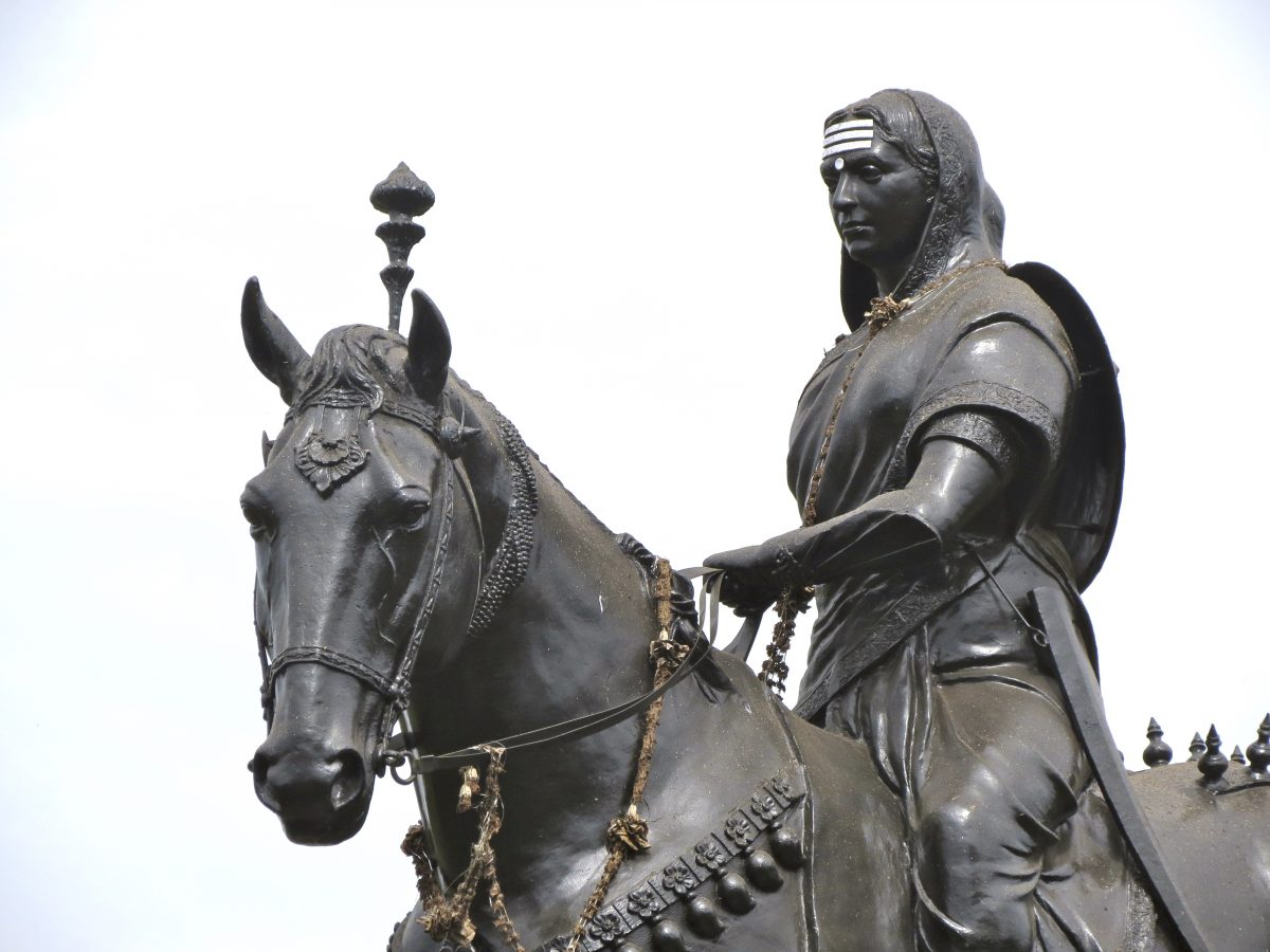 Equestrian statue of Chennamma in Belgaum, Karnataka India