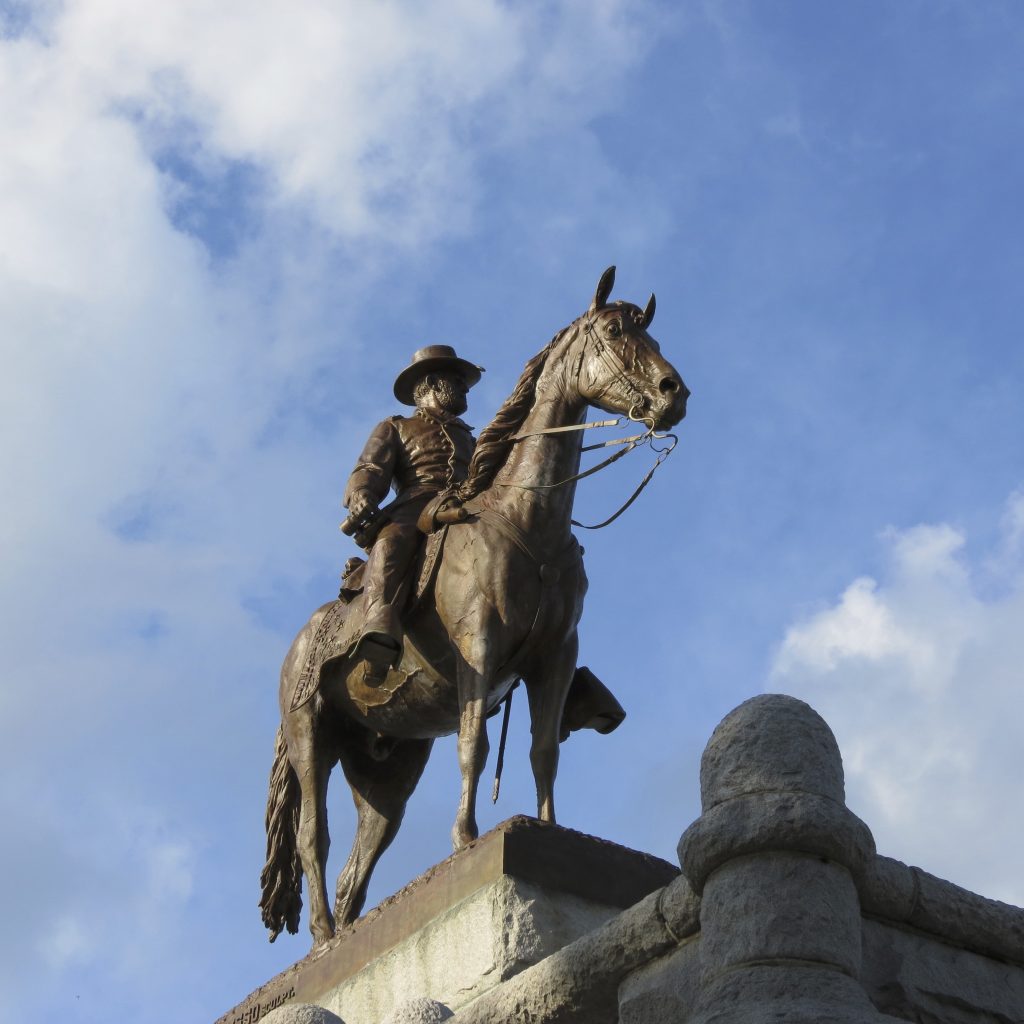 Equestrian statue of Ulysses S. Grant in IL Chicago US