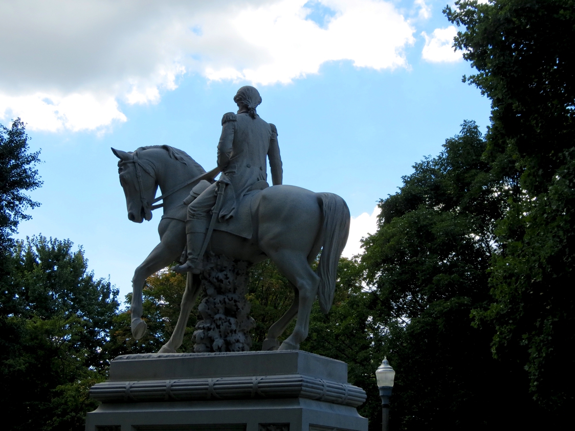Equestrian statue of George Washington in PA Pittsburgh US