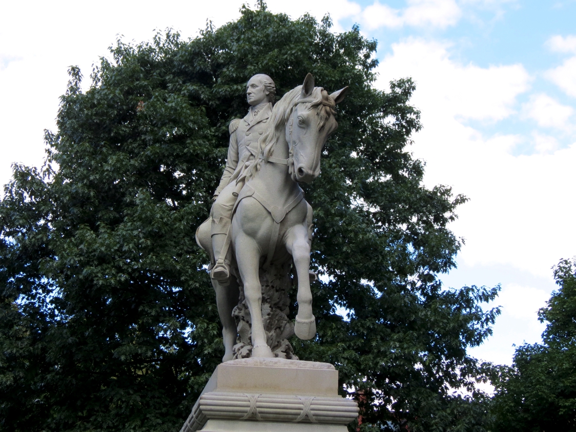 Equestrian statue of George Washington in PA Pittsburgh US