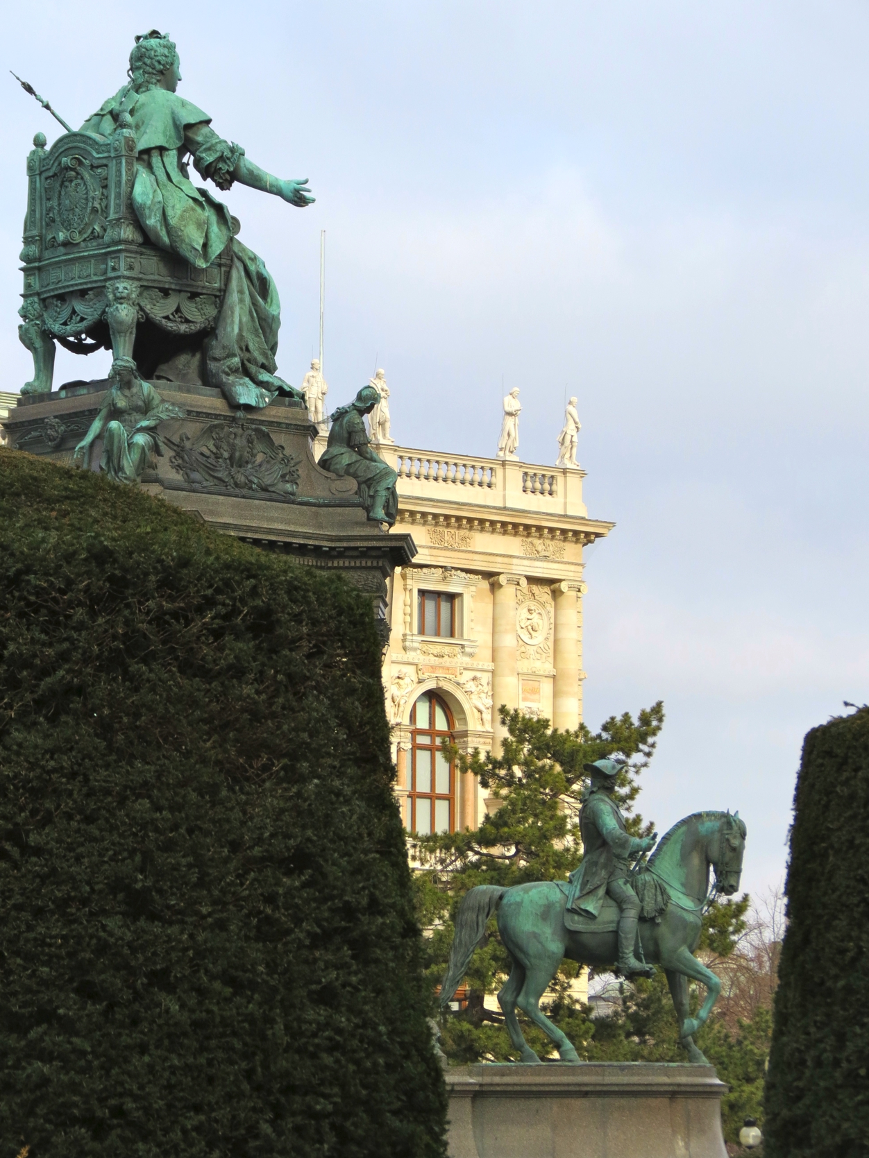 Equestrian statue of Maria Theresia in Vienna Austria
