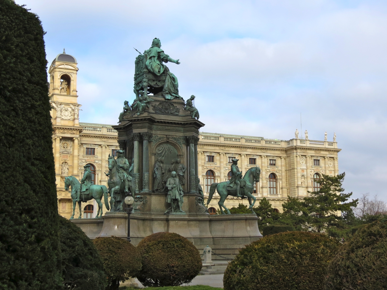 Equestrian statue of Maria Theresia in Vienna Austria