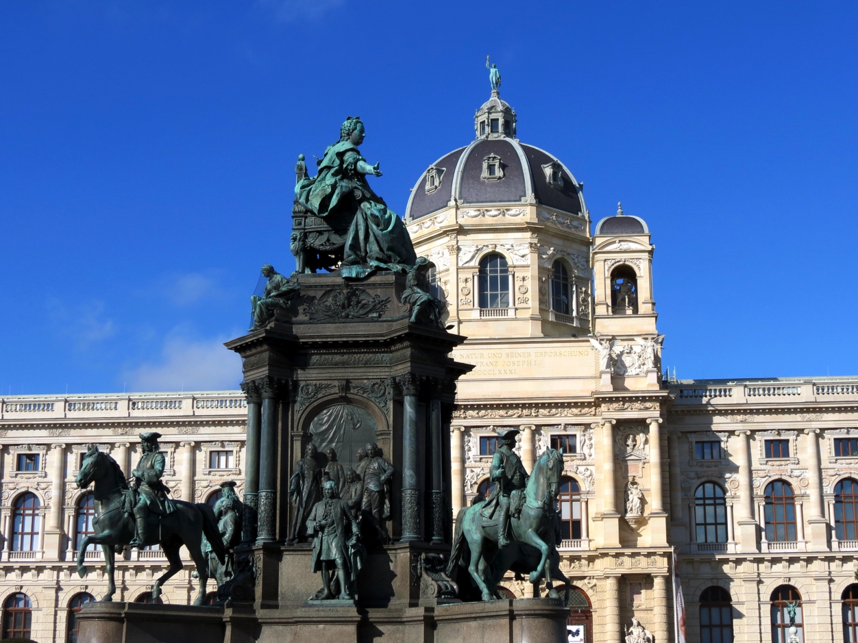 Equestrian statue of Maria Theresia in Vienna Austria
