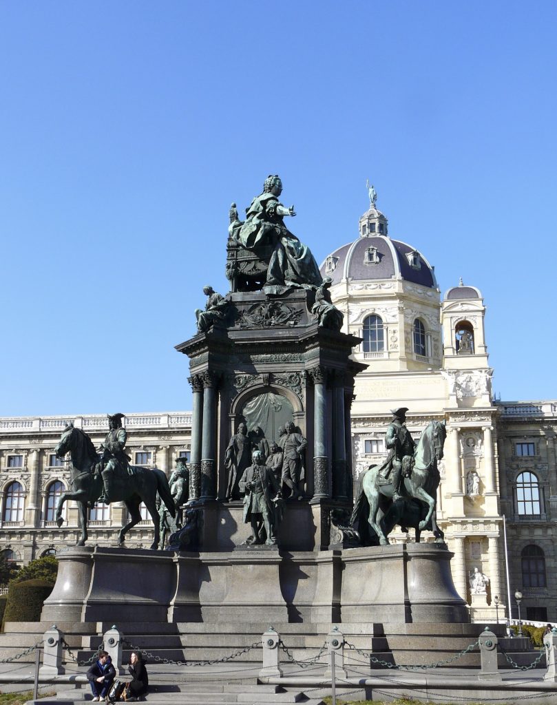 Equestrian statue of Maria Theresia in Vienna Austria