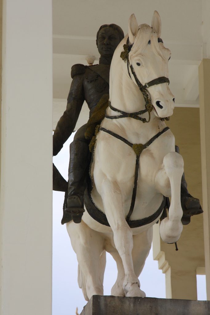Equestrian statue of Norodom I in Pnom Penh Cambodia