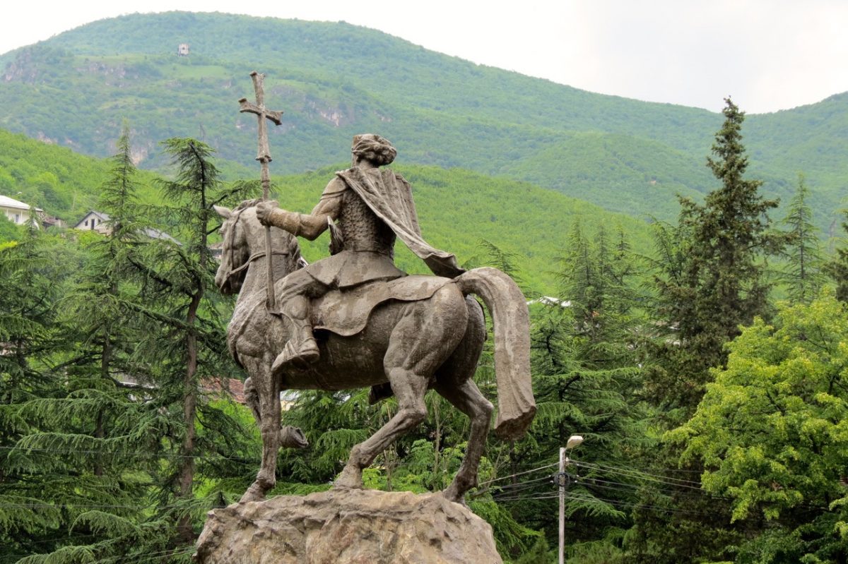 Ashot II - Equestrian statues